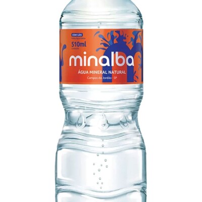 Agua Mineral Minalba 510ml C/gas é aqui na Barcelos