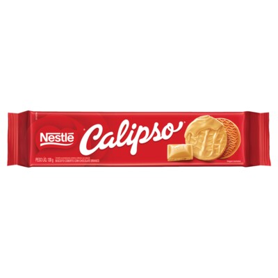 Biscoito Calipso 130g Branco é aqui na Barcelos