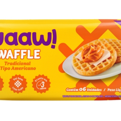 Waffle Waaw 210g Tradicional é aqui na Barcelos