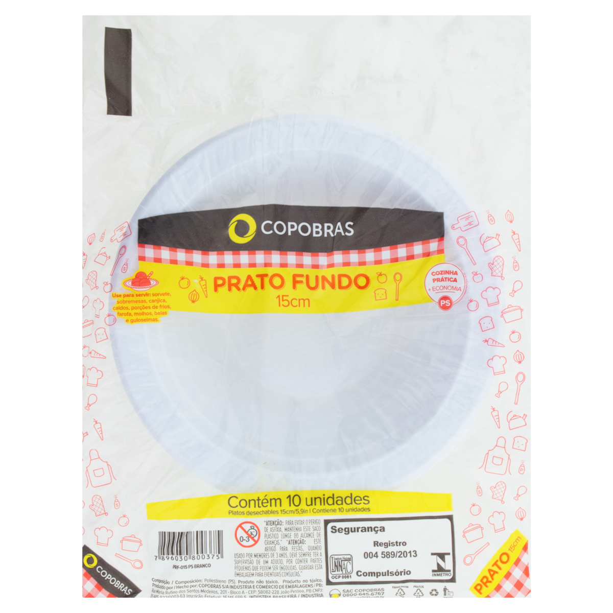 Prato Fundo Copobras 10un Prf 15 é aqui na Barcelos