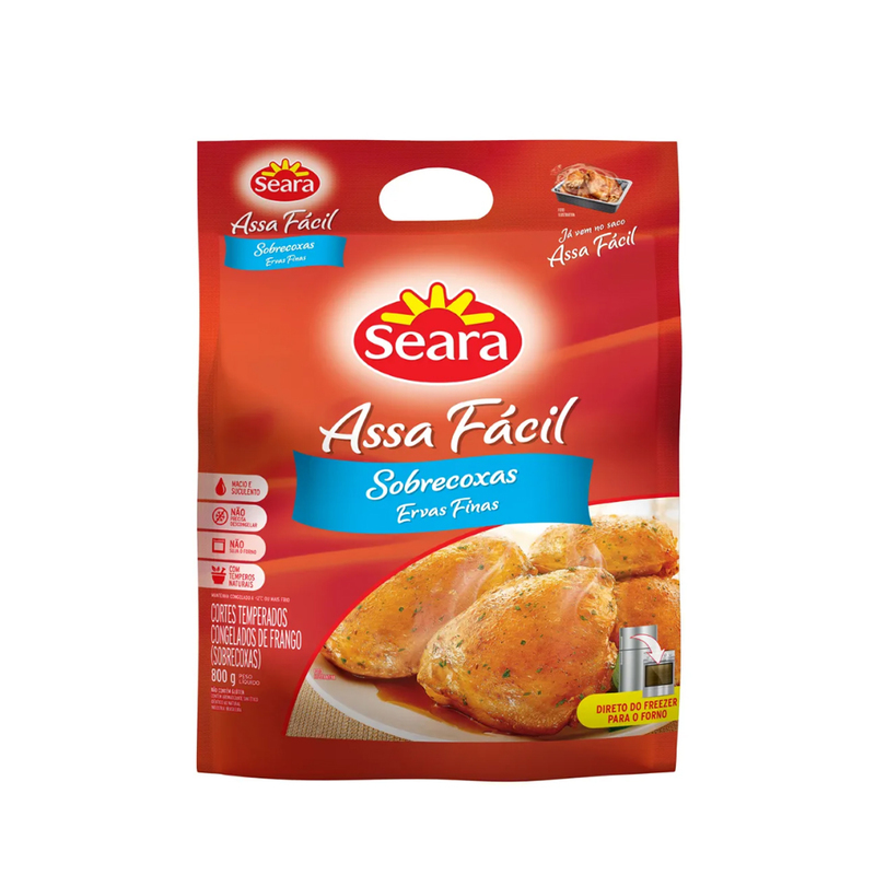 Sobrecoxa de Frango Seara 800g Assa Facil é aqui na Barcelos