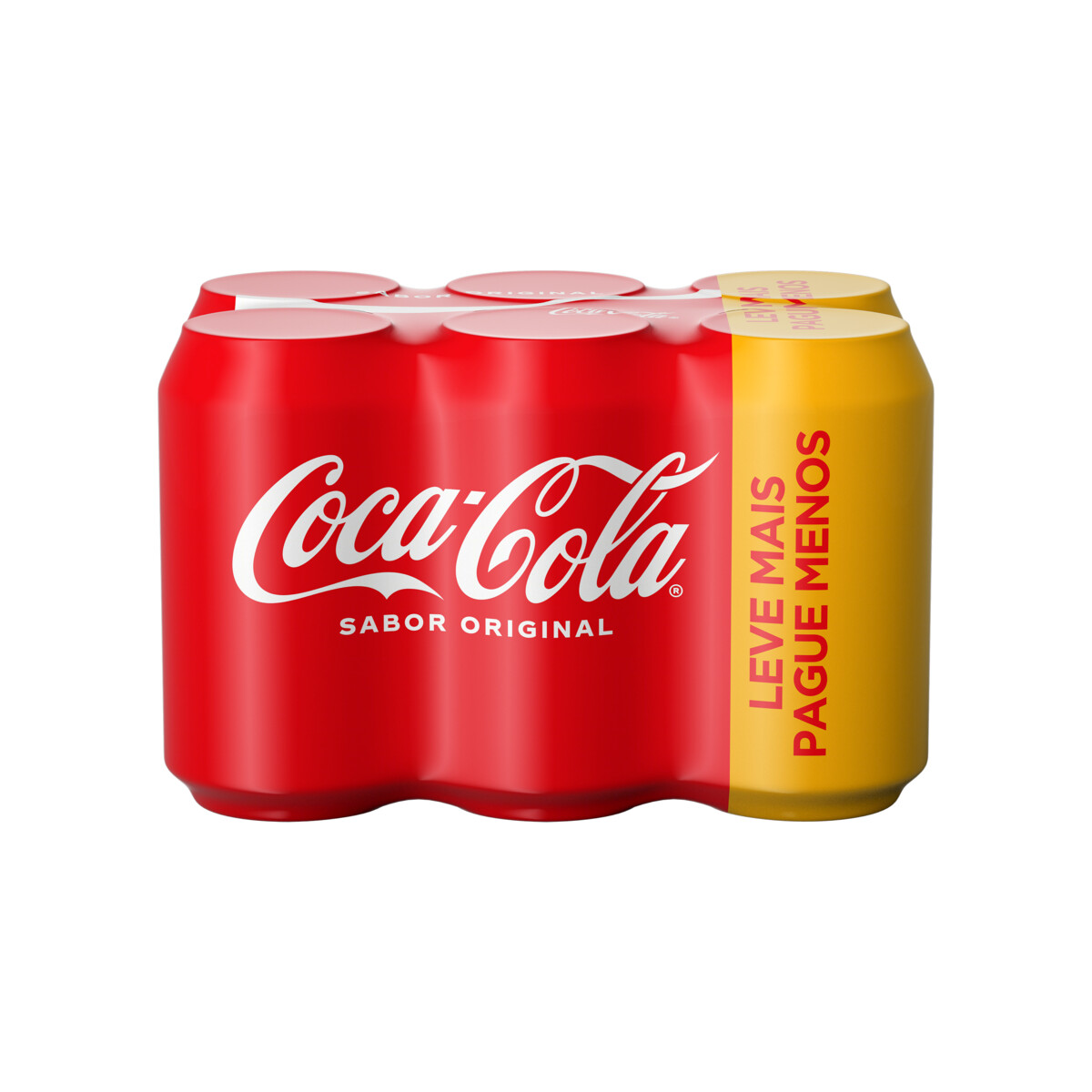 Refrigerante Coca Cola 350ml 6pack é aqui na Barcelos