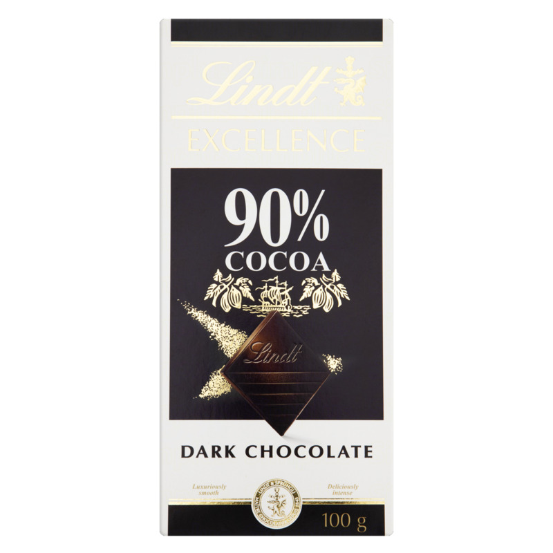 Chocolate Excellence Lindt 100g 90% Cocoa Dark é aqui na Barcelos