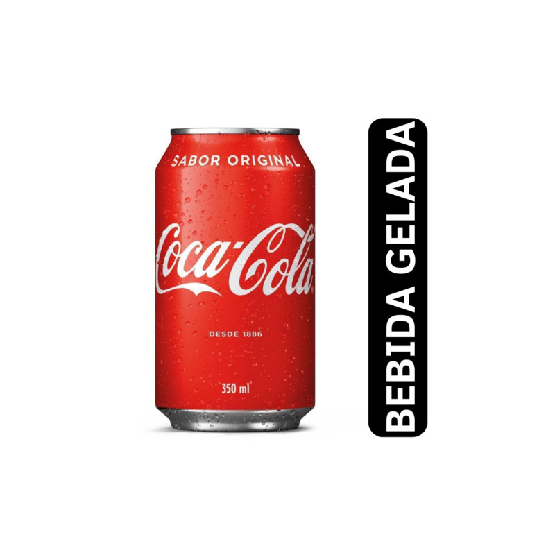 Refrigerante Coca Cola 350ml Lata Original Gelado é aqui na Barcelos Refrigerante Coca Cola 350ml Lata Original Gelado é aqui na Barcelos