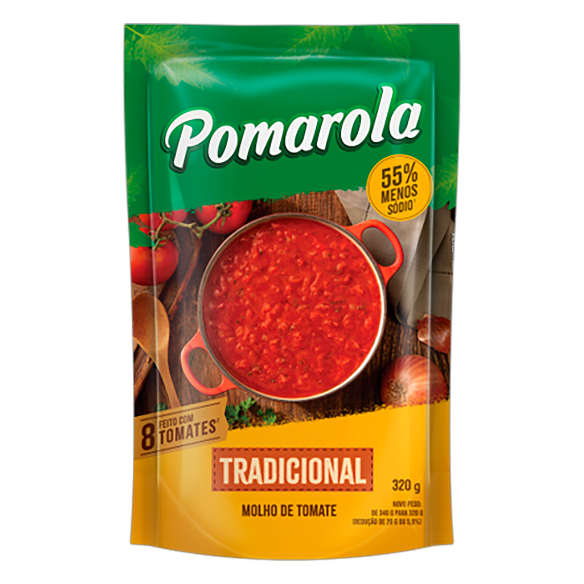 Molho de Tomate Pomarola 300g Tradicional é aqui na Barcelos