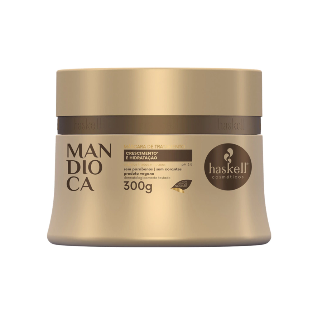 Mascara Haskell 300g Mandioca é aqui na Barcelos