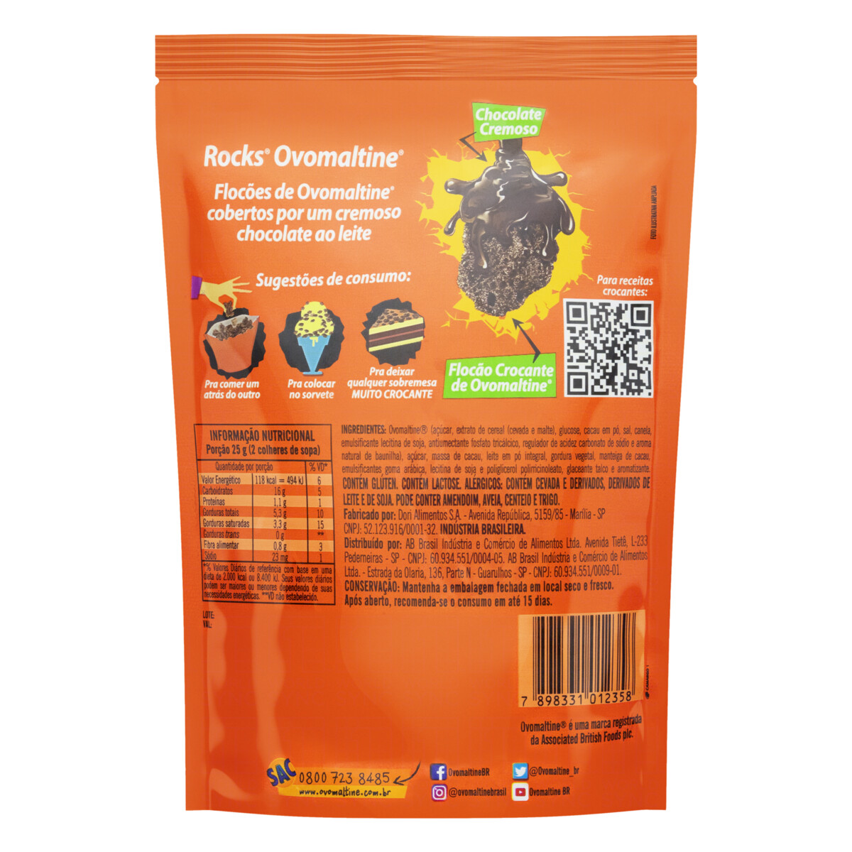 Ovomaltine Rocks 110g é aqui na Barcelos