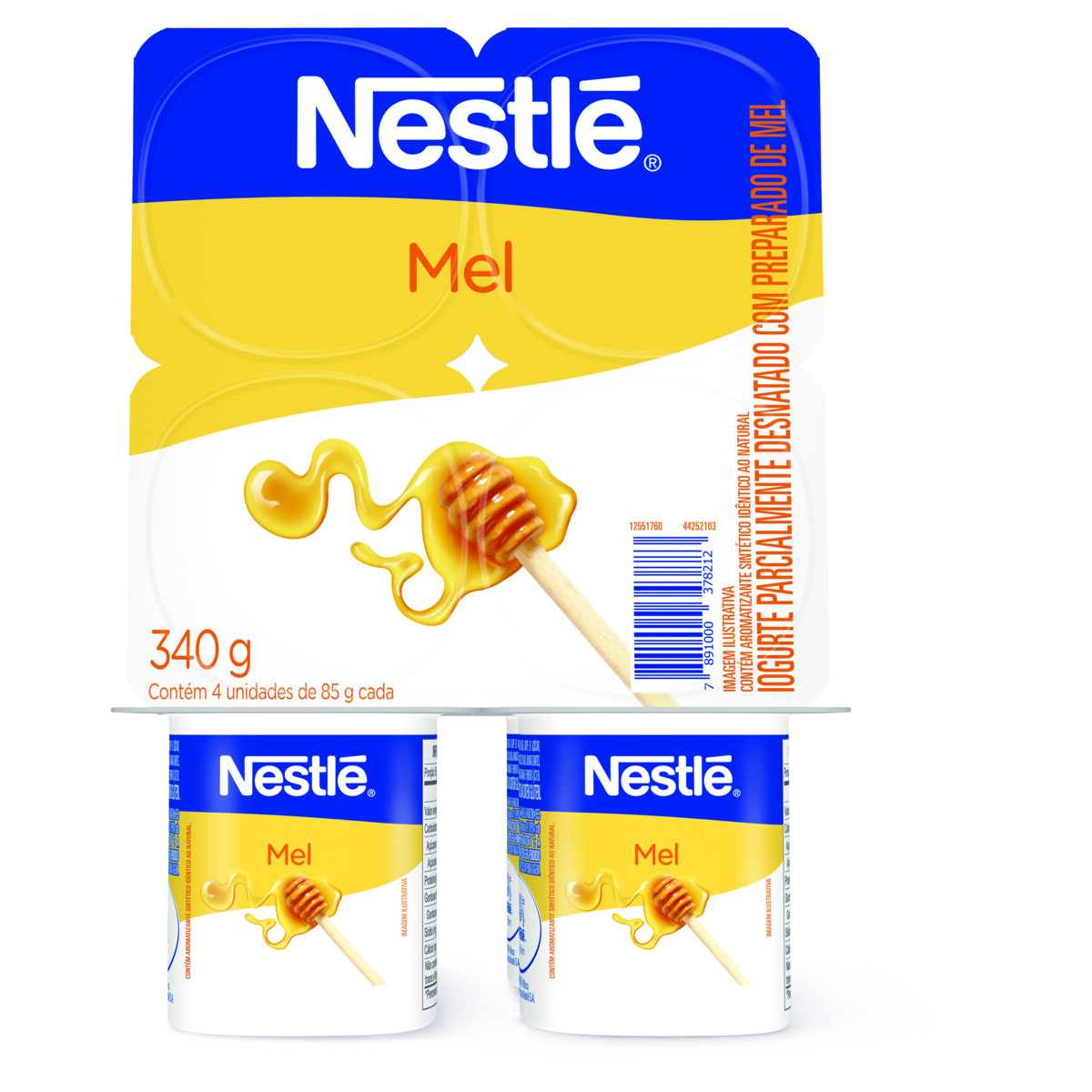 Iogurte Nestle 340g Natural Mel Br é aqui na Barcelos
