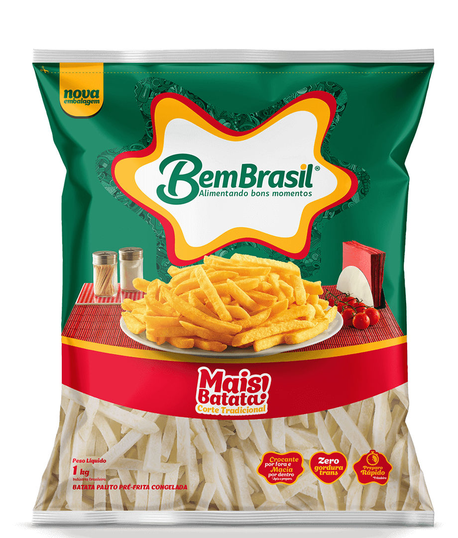Batata Mais Batata 1kg Pre Frita é aqui na Barcelos